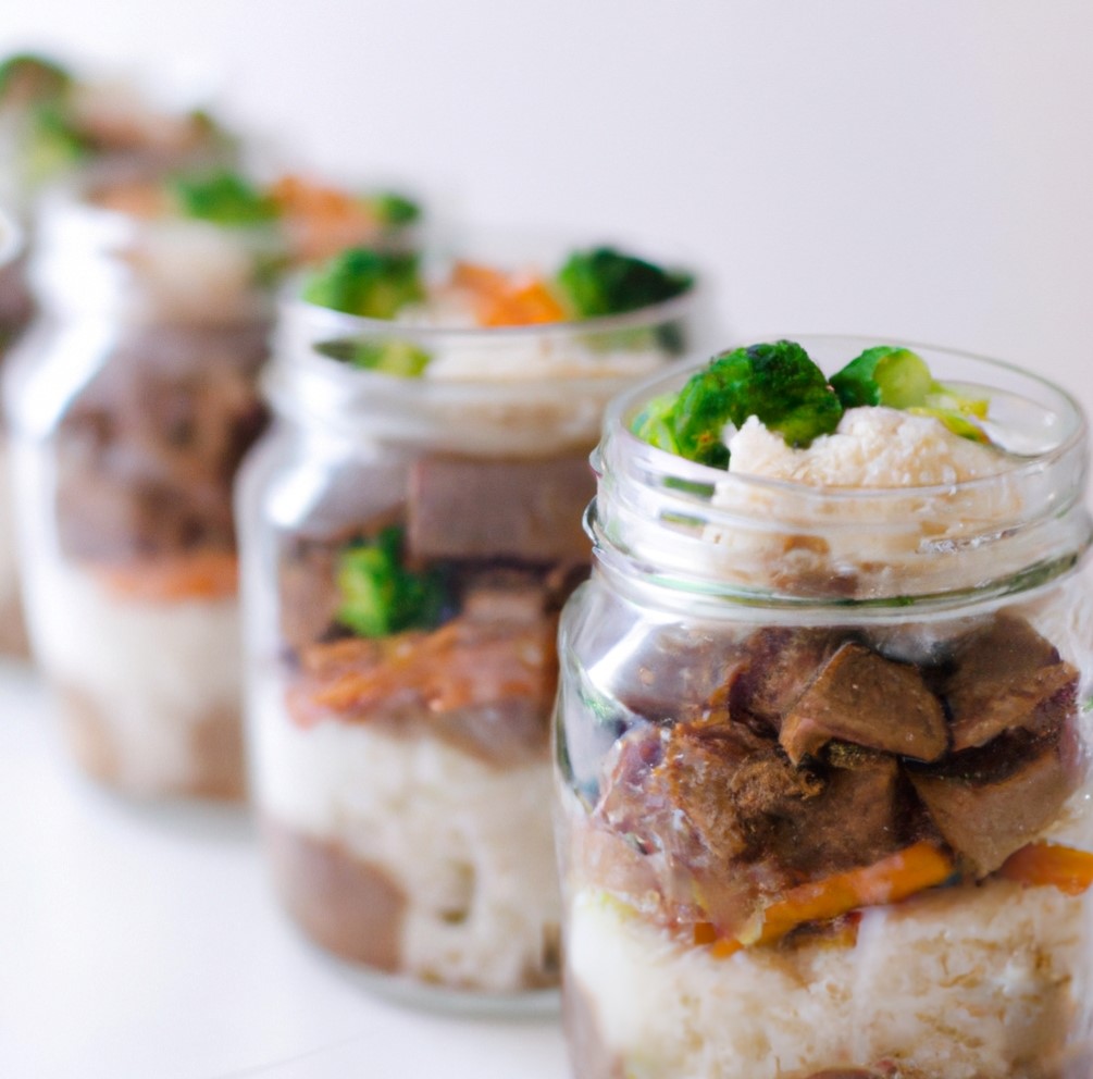 Mason Jar Beef Bowls